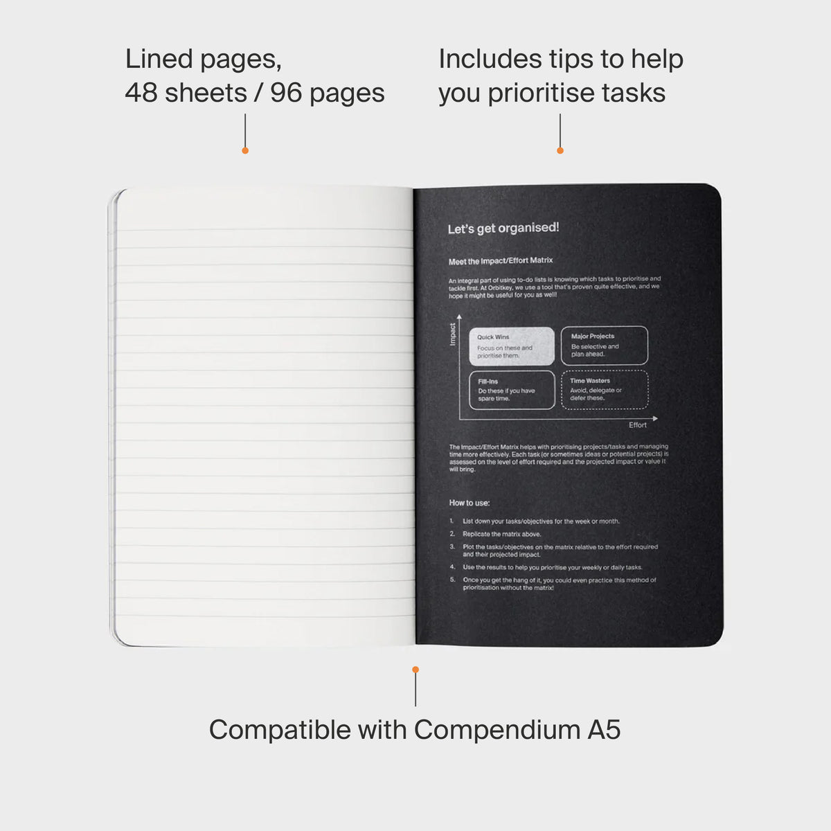 Notebook A5 - 3 Pack – Orbitkey Europe